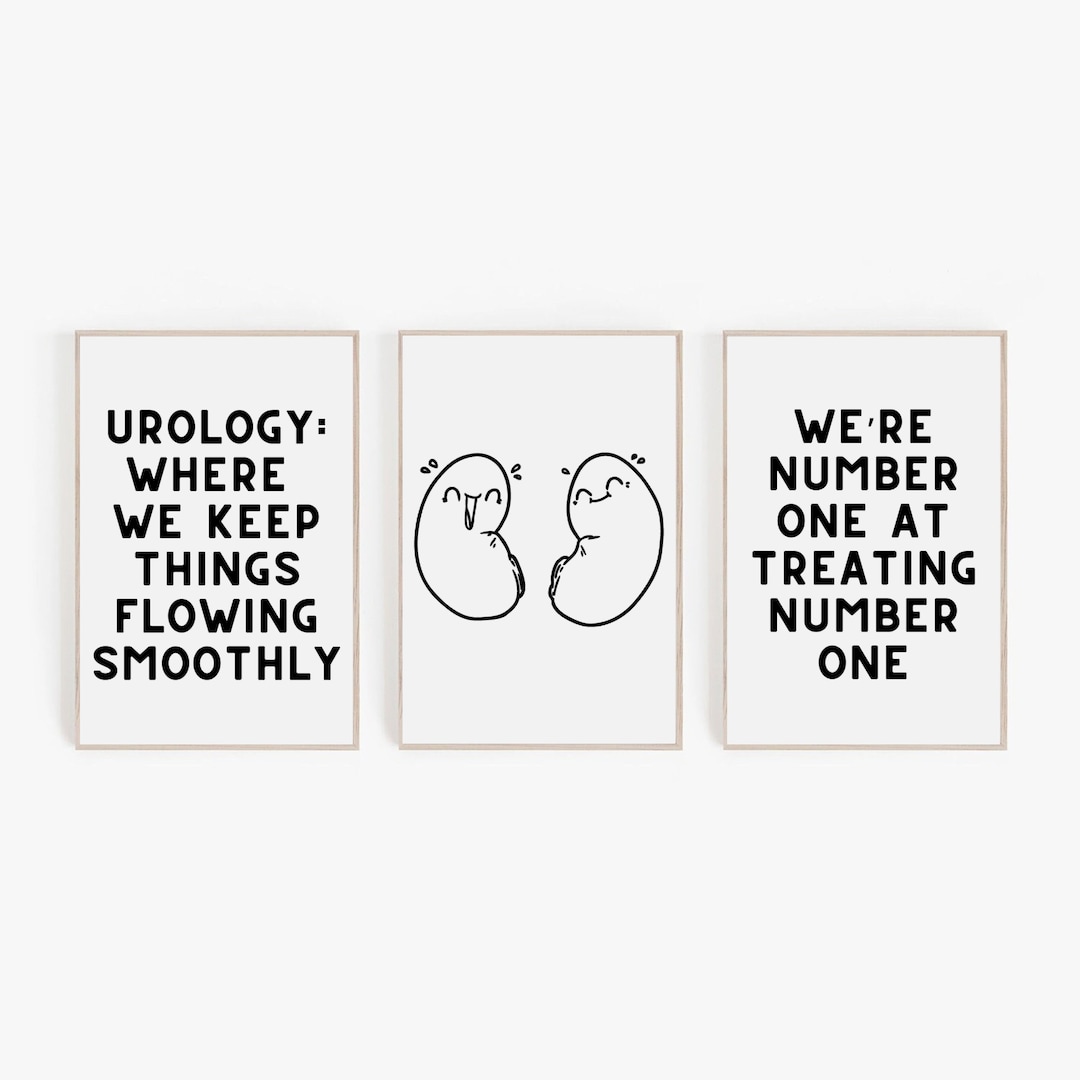 Funny Urology Clinic Prints, Urologist Office Decor (digital Download ...
