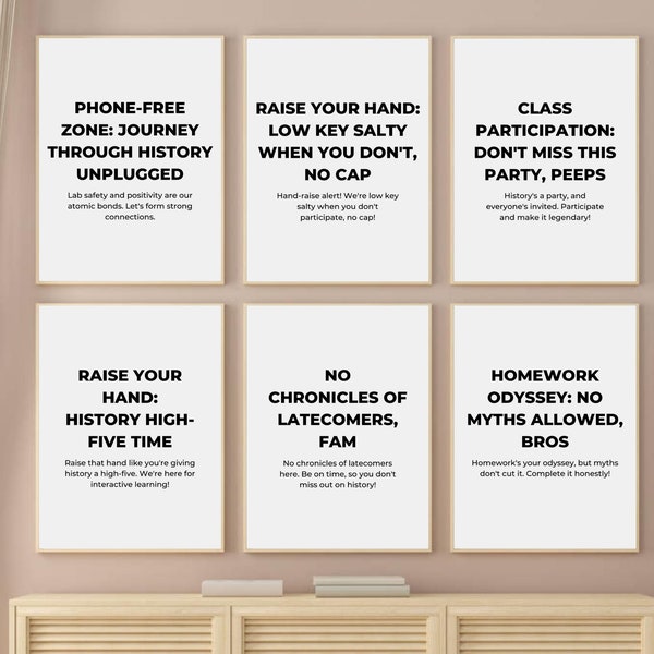 Class Rules Slang - Etsy