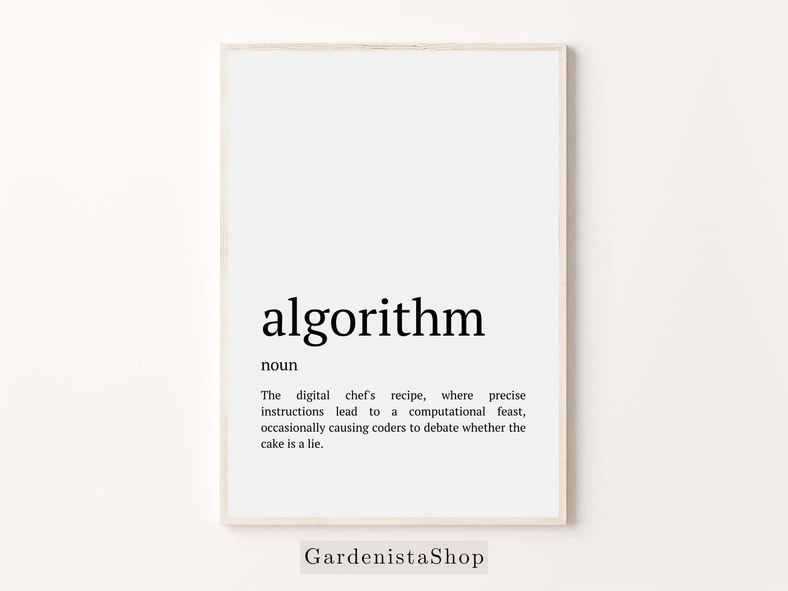 Funny Computer Science Definition Prints, Software Engineer Office Art ...