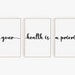 Your Health is A Priority Quote Wall Art, Healthcare Quote Wall Print ...