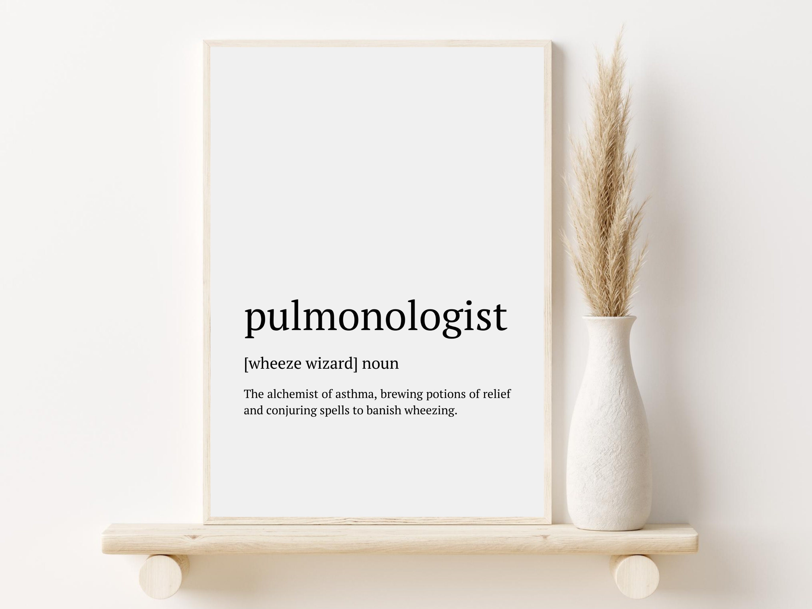 Pulmonologist Definition Print, Funny Office Wall Art (digital Download ...