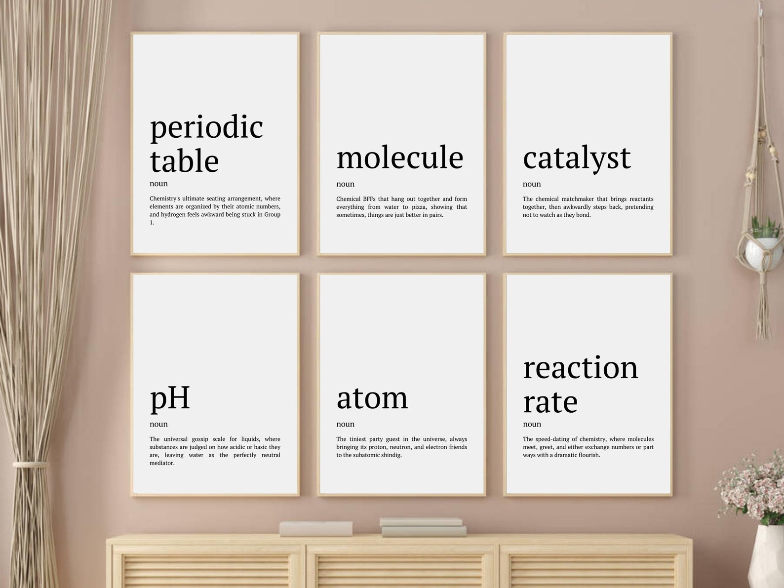 Funny Chemistry Classroom Wall Decor Chemistry Definition - Etsy