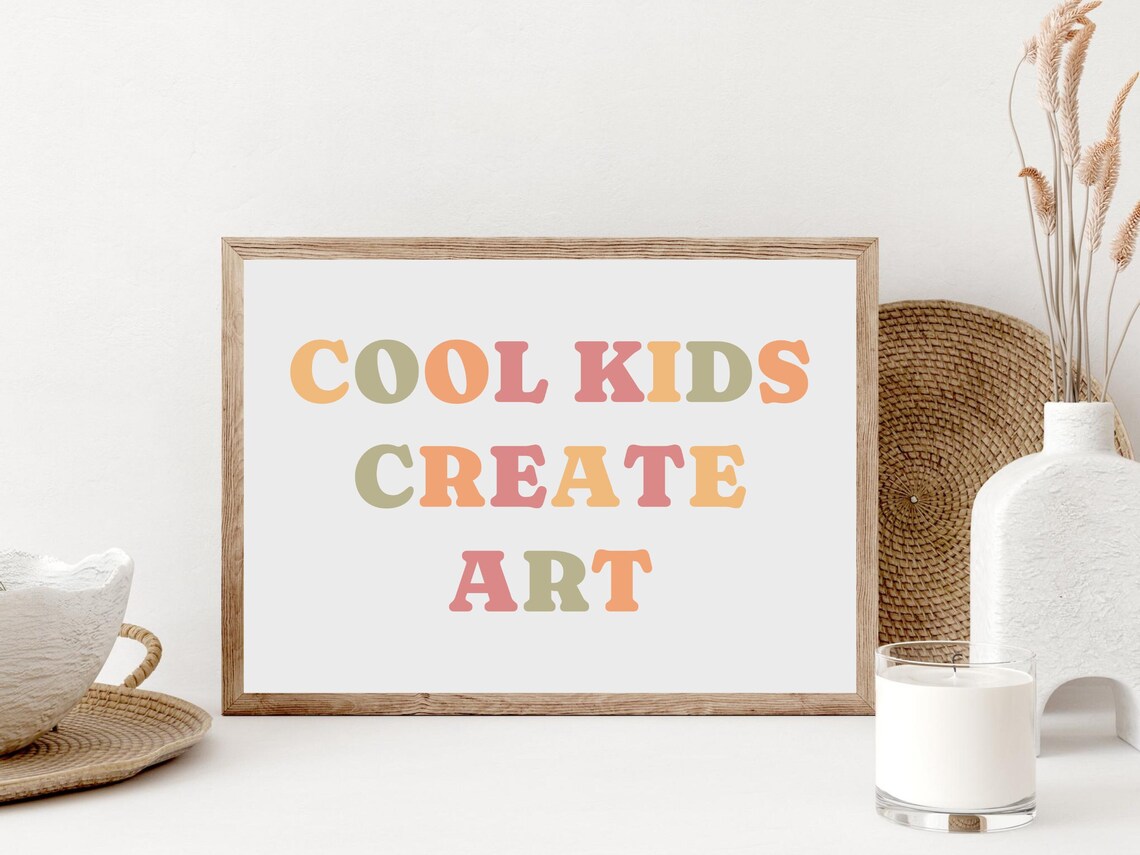 Art Classroom Decor Printable Art Class Poster Cool Kids - Etsy