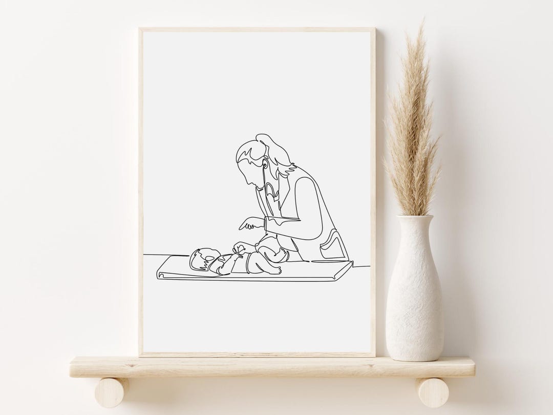 Pediatrics Office Wall Art, Minimalist Pediatrician Poster, Children ...