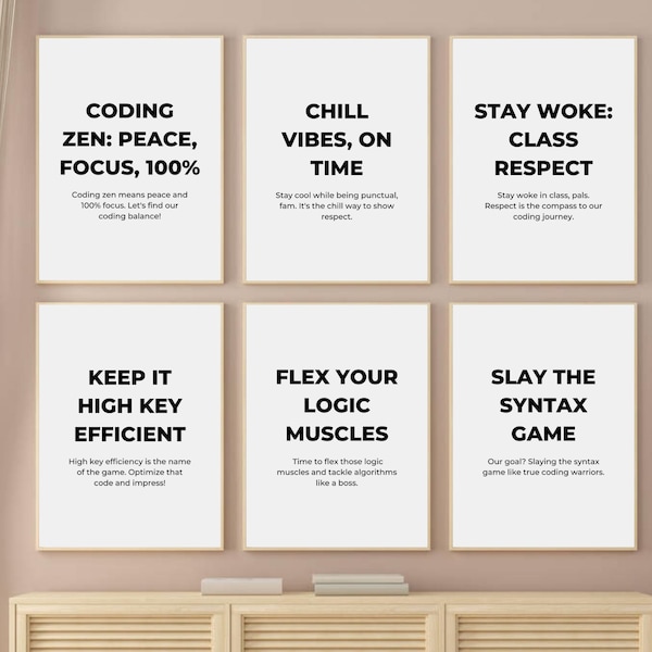 Tech Classroom Rules - Etsy