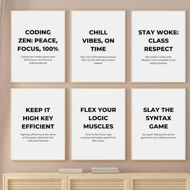 Computer Lab Rules Poster - Etsy