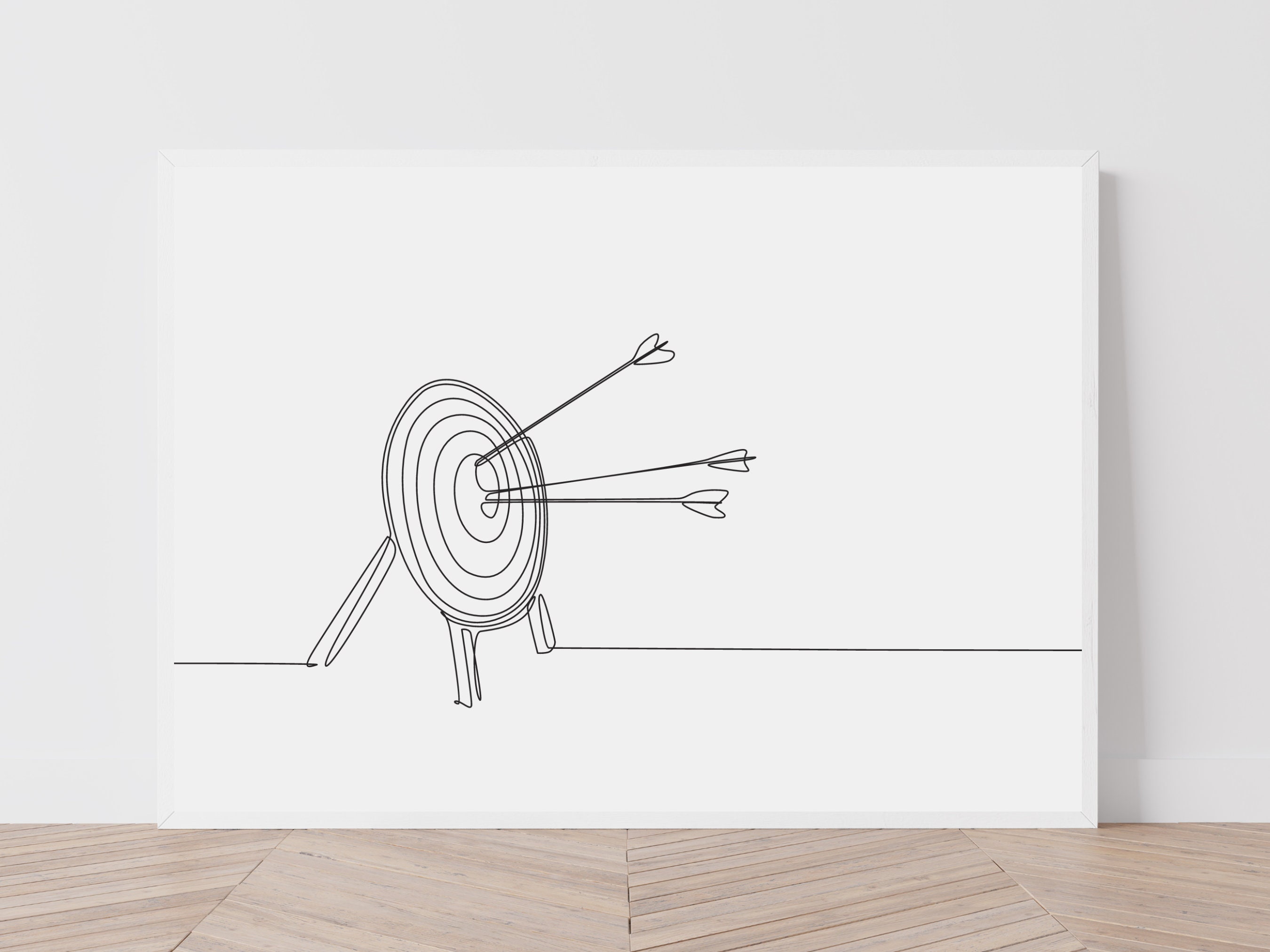 Target and Arrows Wall Print Printable Archery Target Poster - Etsy
