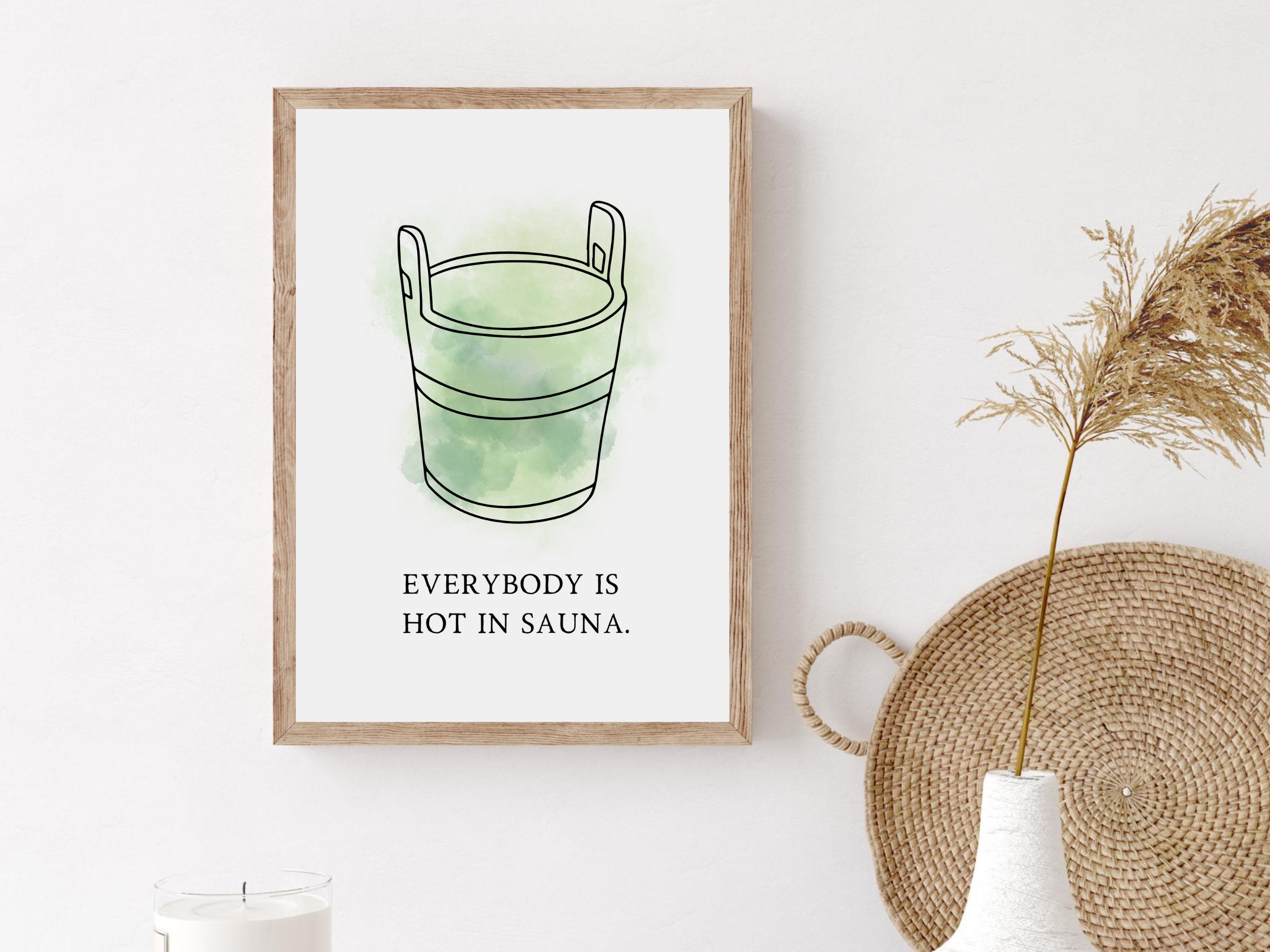 Sauna Quote Wall Art Set of Three, Sauna Accessories, Printable Sauna ...