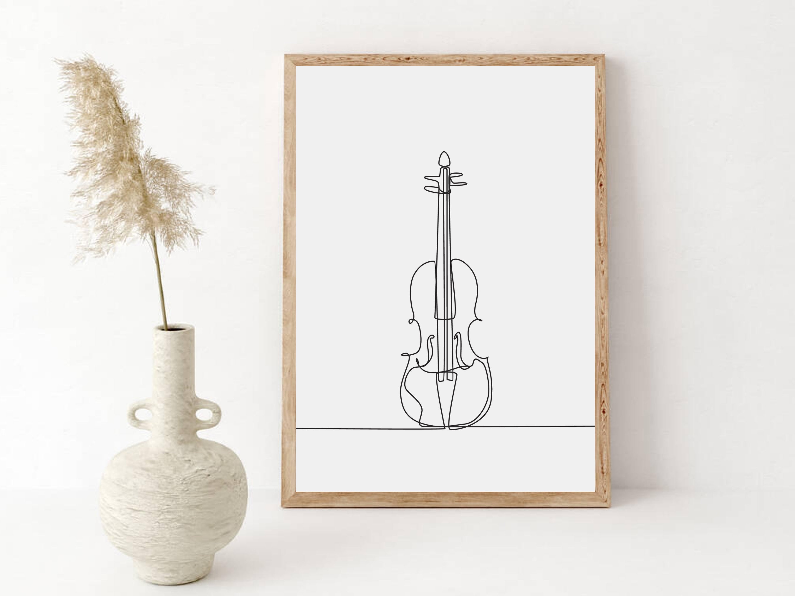 Music Classroom Wall Art, Minimalist Musical Instruments Print Set ...