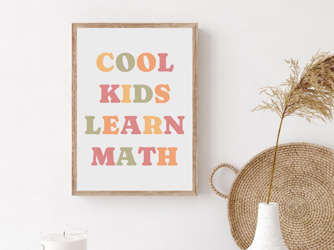 Math Classroom Wall Art, Printable Mathematics Class Poster, School ...