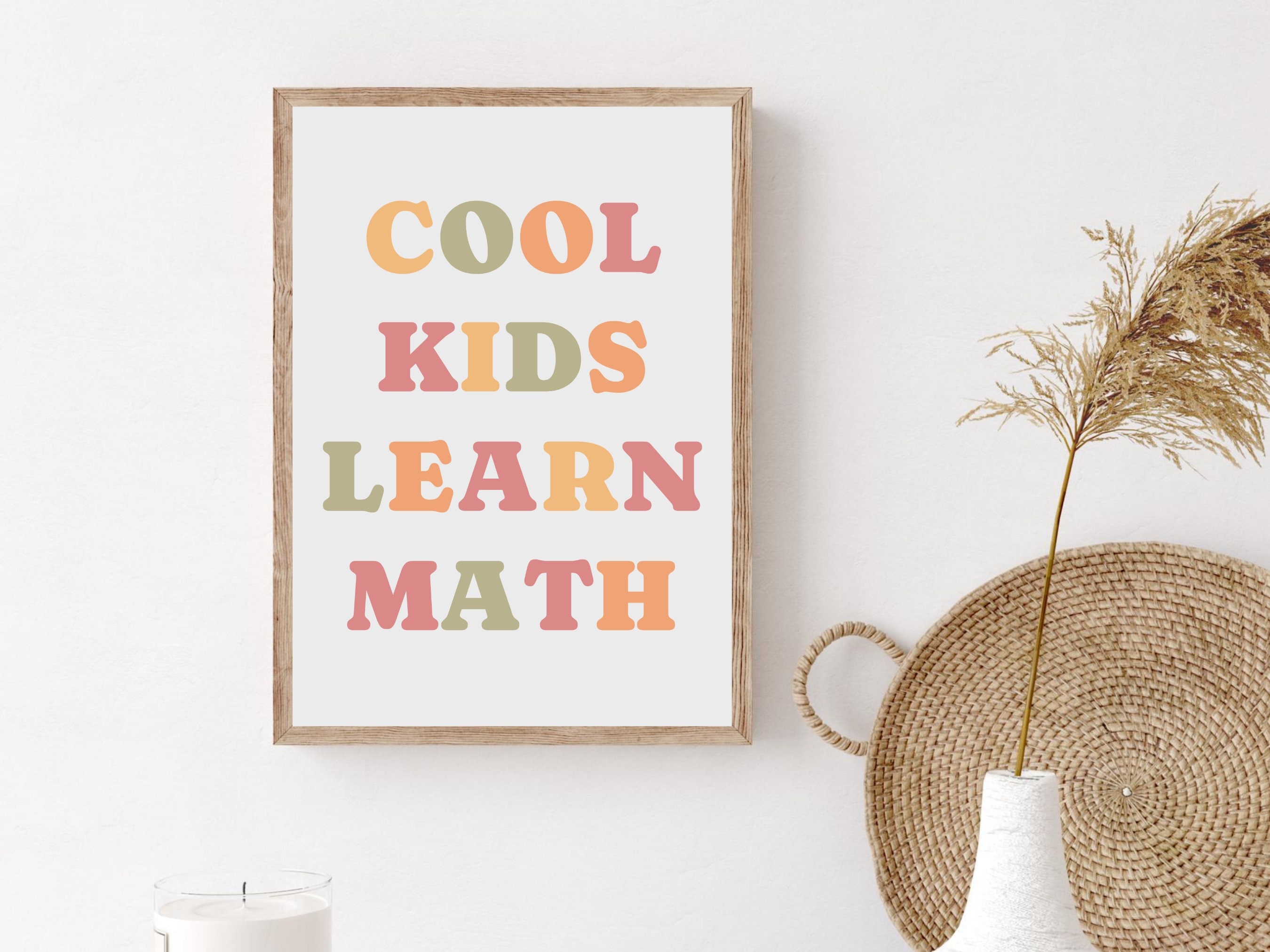 Math Classroom Wall Art, Printable Mathematics Class Poster, School ...