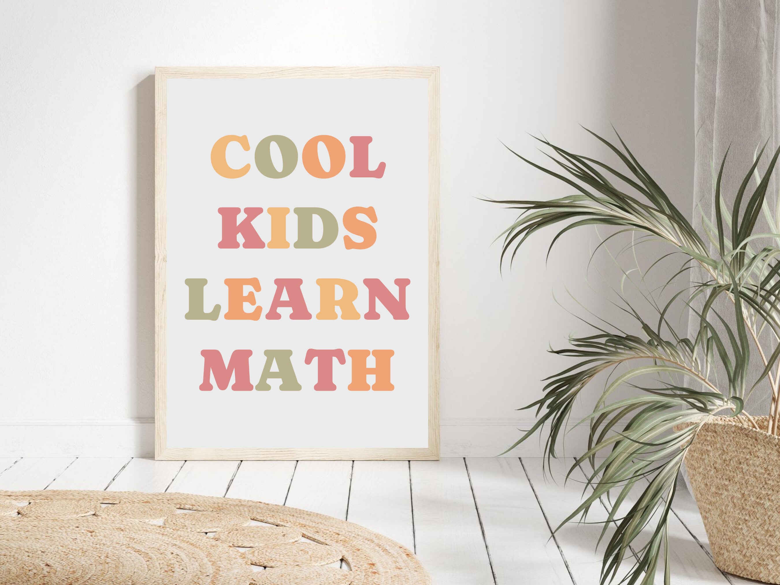 Math Classroom Wall Art Printable Mathematics Class Poster - Etsy