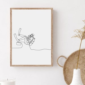 Minimalist Diving Gallery Wall Art Set, Scuba Diving Gift, Printable ...