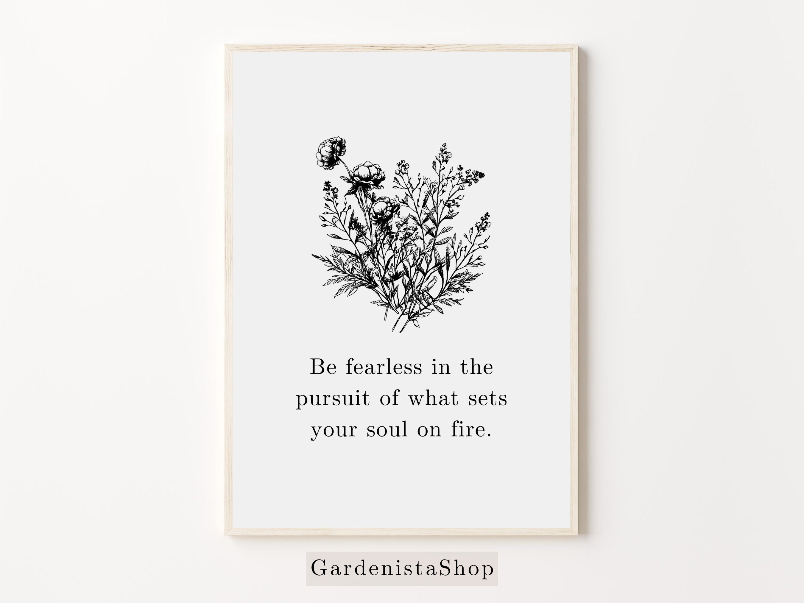 Minimalist Classroom Motivation Quotes Set of 6, Black and White ...