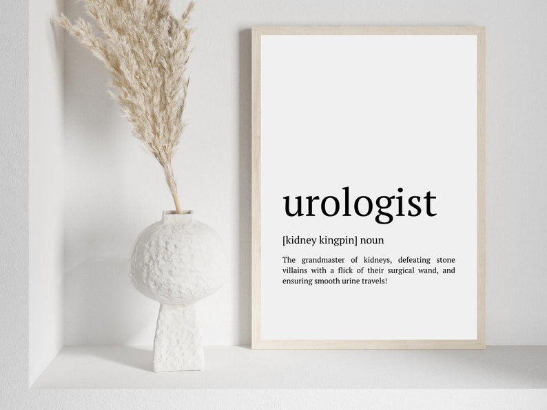 Urologist Gift, Urologist Definition Print, Funny Urology Wall Art ...