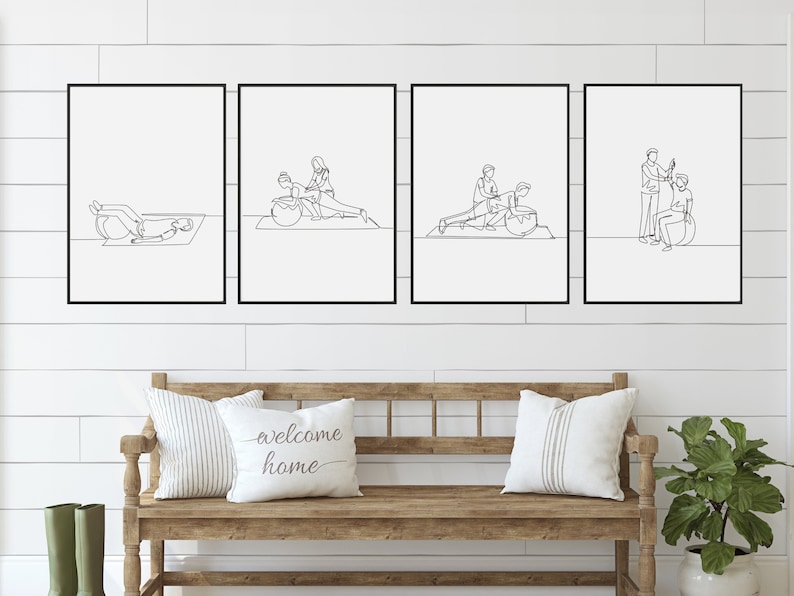 Manual Therapy Wall Print Set Physiotherapy Wall Art Bundle - Etsy
