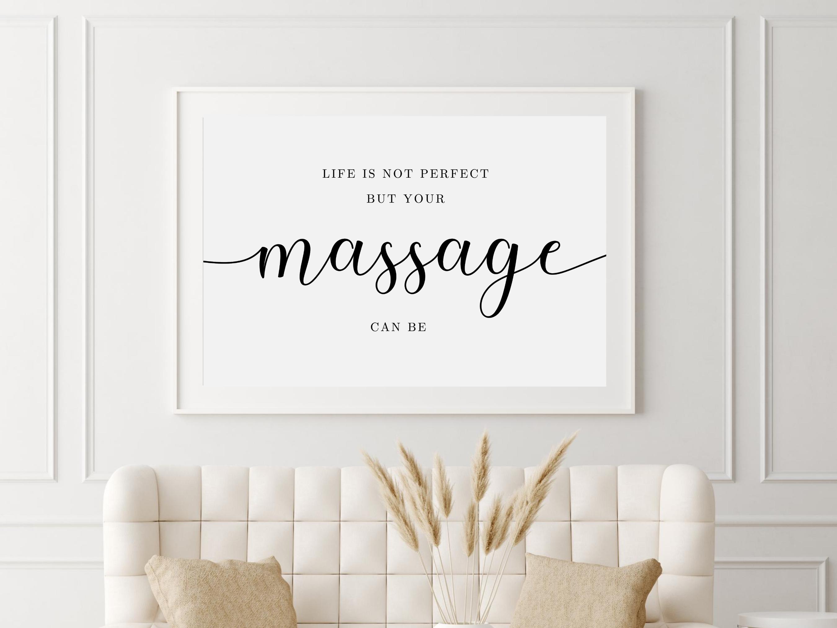Funny Massage Quote Art Print, Wellness Decor (digital Download) - Etsy