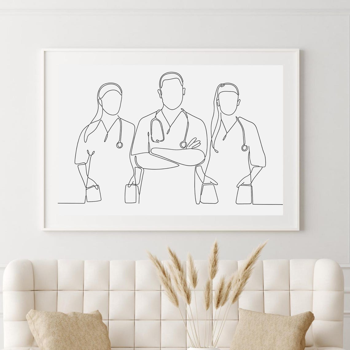 Medical Office Decor, Doctor Wall Art, Medical Team Poster, Minimalist ...