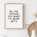 Work Motivational Wall Art, Inspirational Quote, Home Office Poster ...