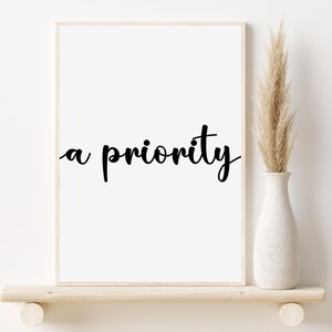 Your Health is A Priority Quote Wall Art, Healthcare Quote Wall Print ...