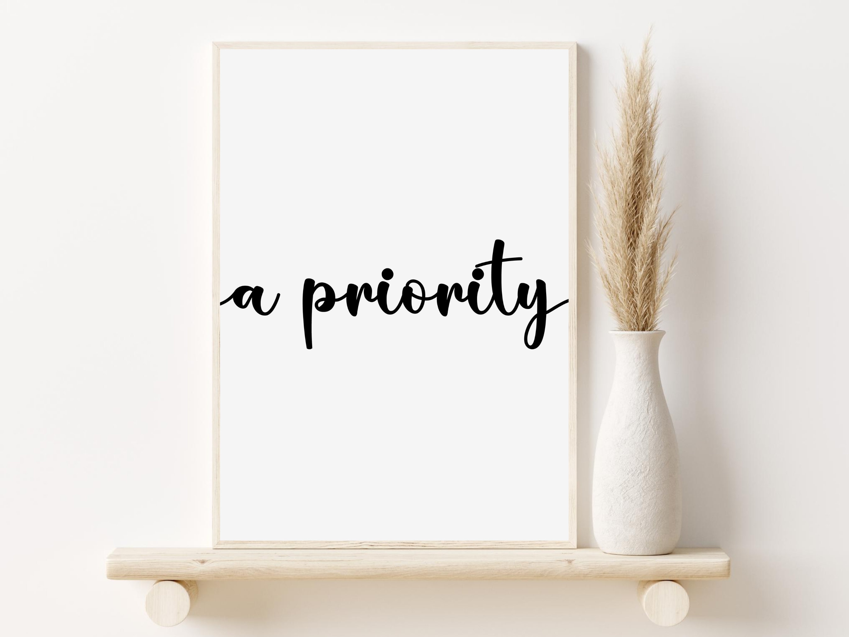 Your Health is A Priority Quote Wall Art, Healthcare Quote Wall Print ...