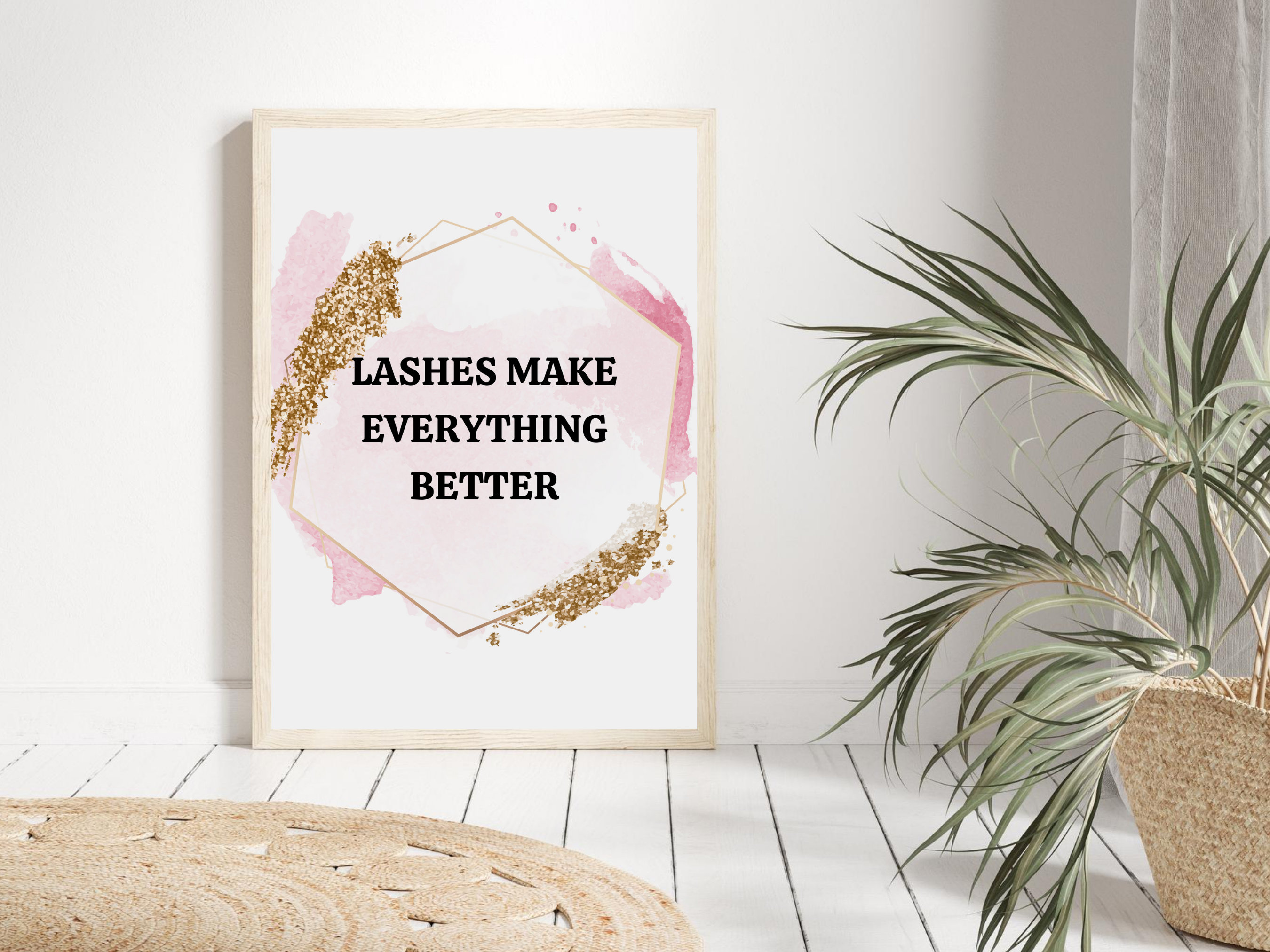 Lash Studio Print Set of 3, Lashes Make Everything Better Print, Beauty ...