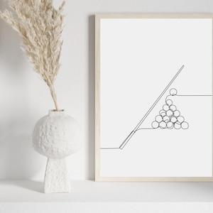 Billiard Wall Art, Printable Pool Poster, Billiard Home Decor, Snooker ...
