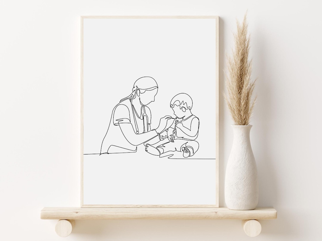 Pediatrics Office Wall Art, Minimalist Pediatrician Poster, Children ...