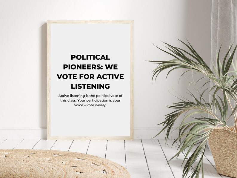 Funny Politics Classroom Decor, Printable Politics Class Wall Art ...