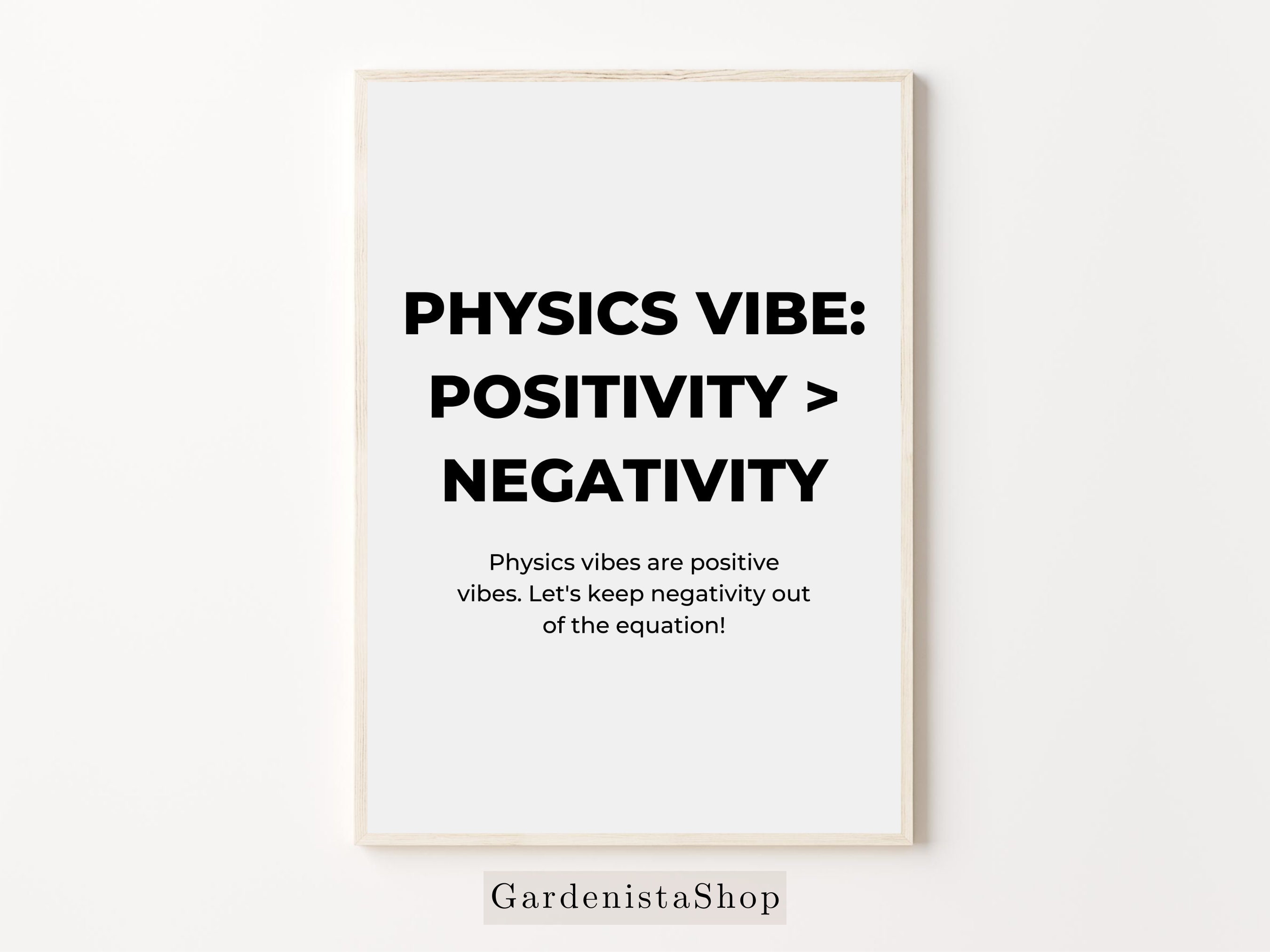 Funny Physics Classroom Decor, Printable Physics Class Wall Art ...
