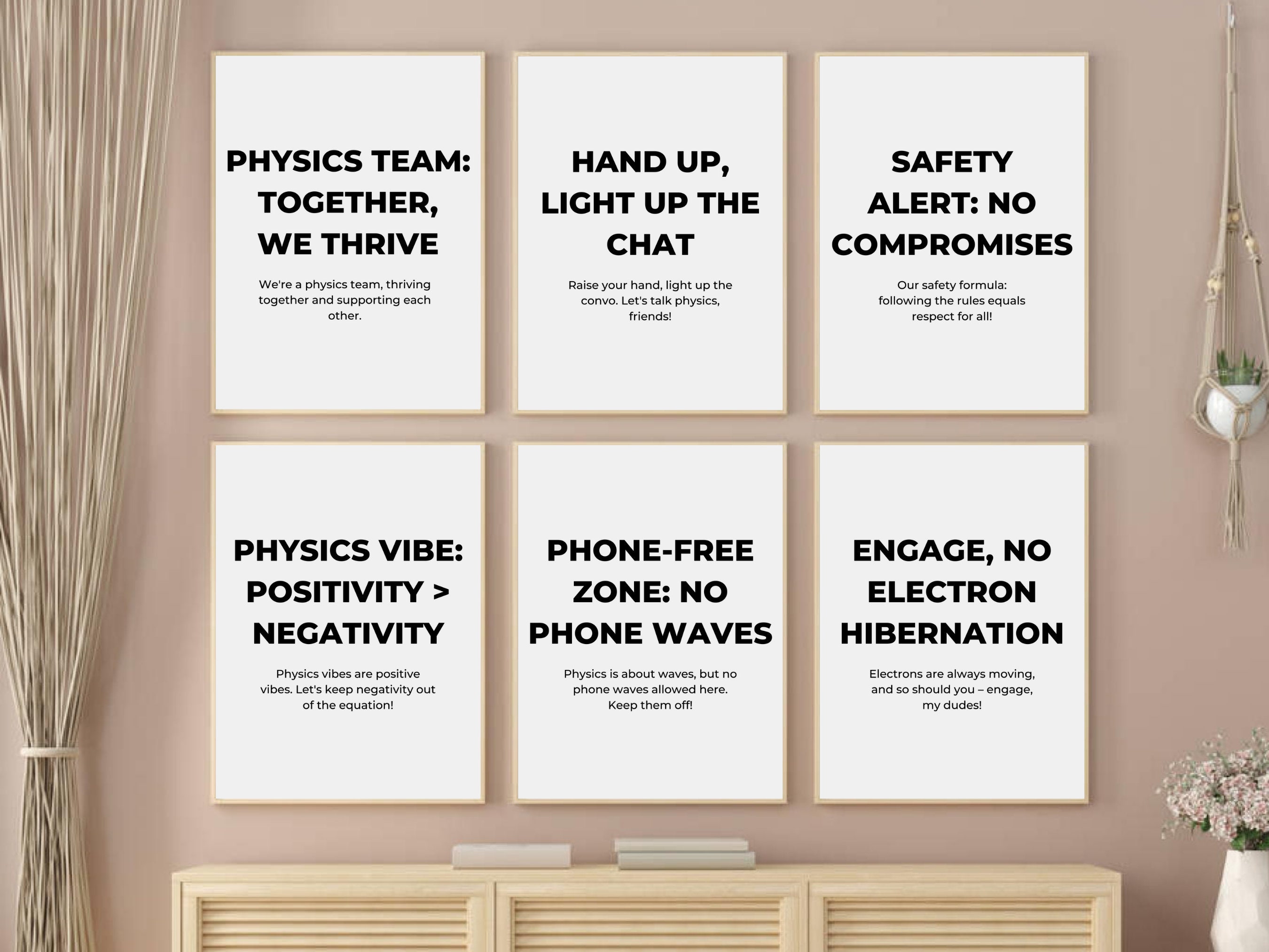 Funny Physics Classroom Decor, Printable Physics Class Wall Art ...