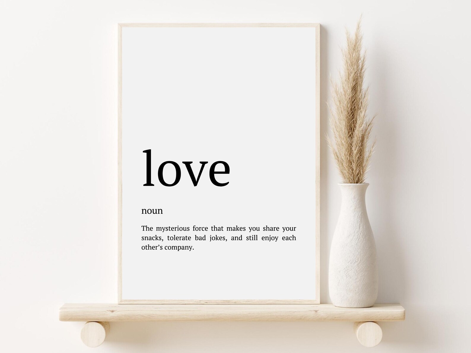 Funny Family Definition Wall Art, Funny Living Room Decor, Love ...