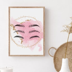 Brow Tech Studio Wall Art, Brow Tech Gift, Beauty Salon Poster Set of 3 ...