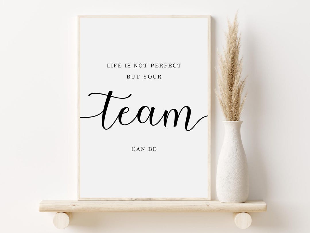 Funny Team Poster, Minimalist Office Decor (digital Download) - Etsy