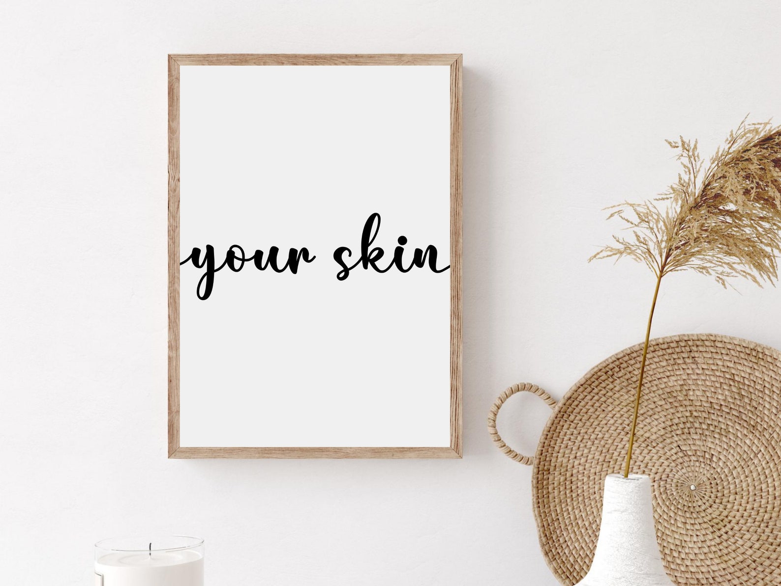 Skin Clinic Wall Art, Dermatology Office Decor, Your Skin is Our ...