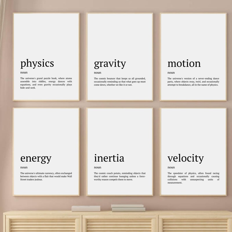 Physics Poster - Etsy