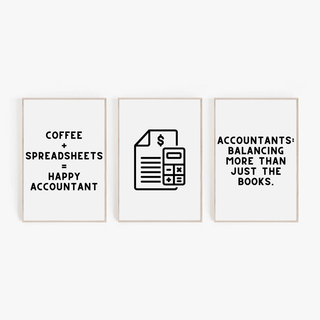 Fun Accountant Office Decor, Printable Finance, Accounting Prints ...