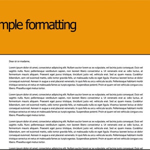 Letter Template - Simple Letter and Cover Letter Template for Word in ...