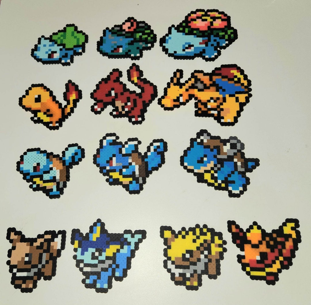 Pokemon Perler Sprites Ornaments Magnets - Etsy