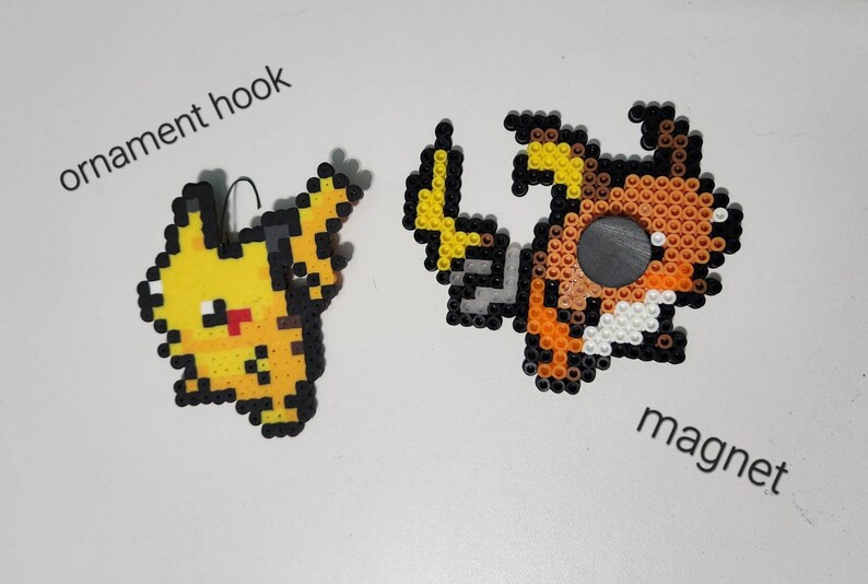 Pokemon Perler Sprites Ornaments Magnets - Etsy
