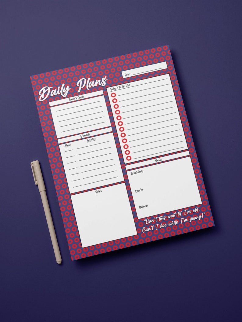 Phish Donut-themed Daily Planner | Printable & Digital Download - Etsy
