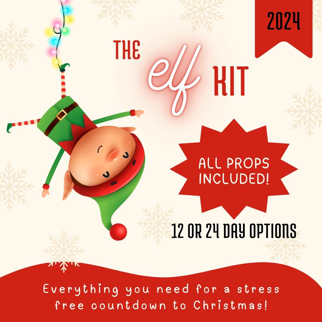 12 or 24 Day Elf Kit, Elf Kit, Christmas Elf, Elf Props, Elf Ideas, Elf ...