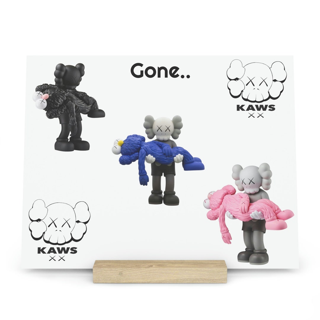 Kaws Gallery Board With Stand Gallery Art Contemporary Art - Etsy