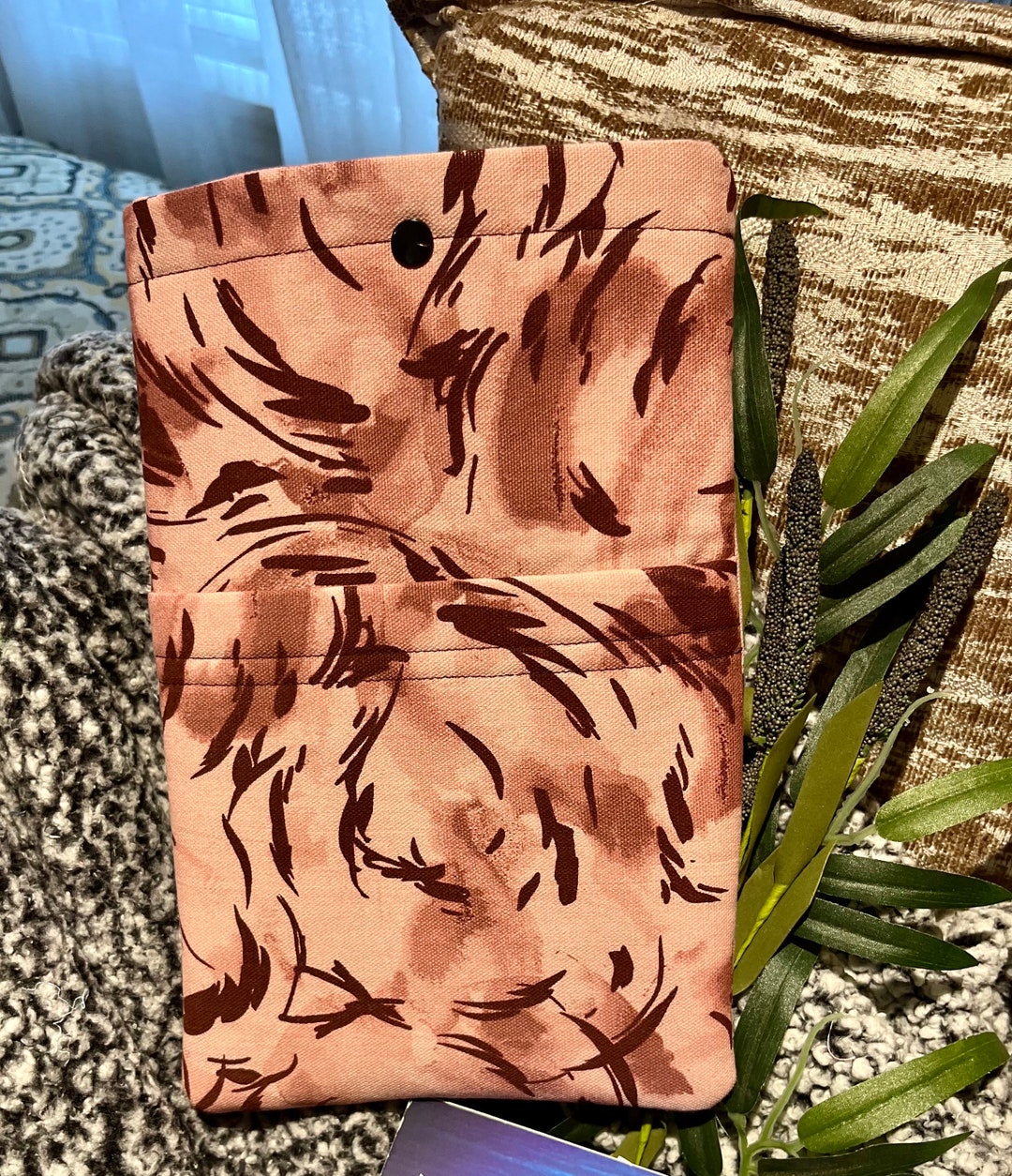 Paperback Book Sleeve W/ Front Pocket & Snap Closure - Etsy