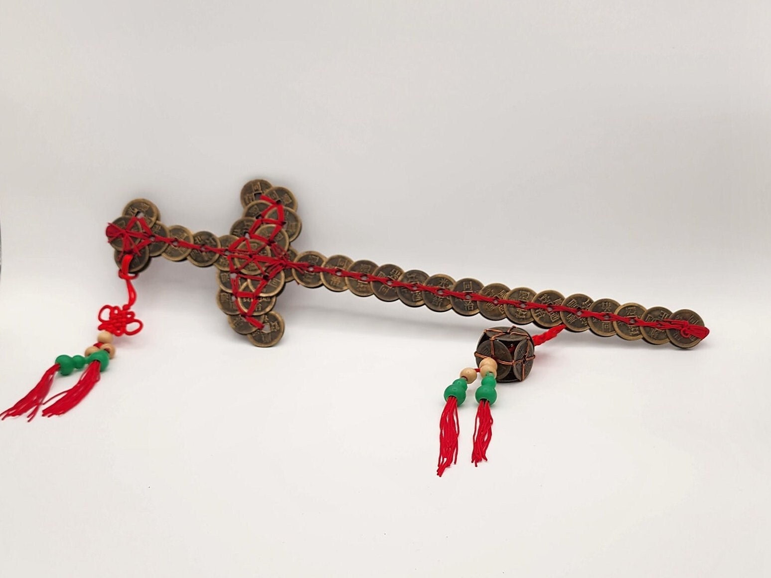 Feng Shui Chinese Money or Coin Sword 72 Chinese Coins With Mystic ...