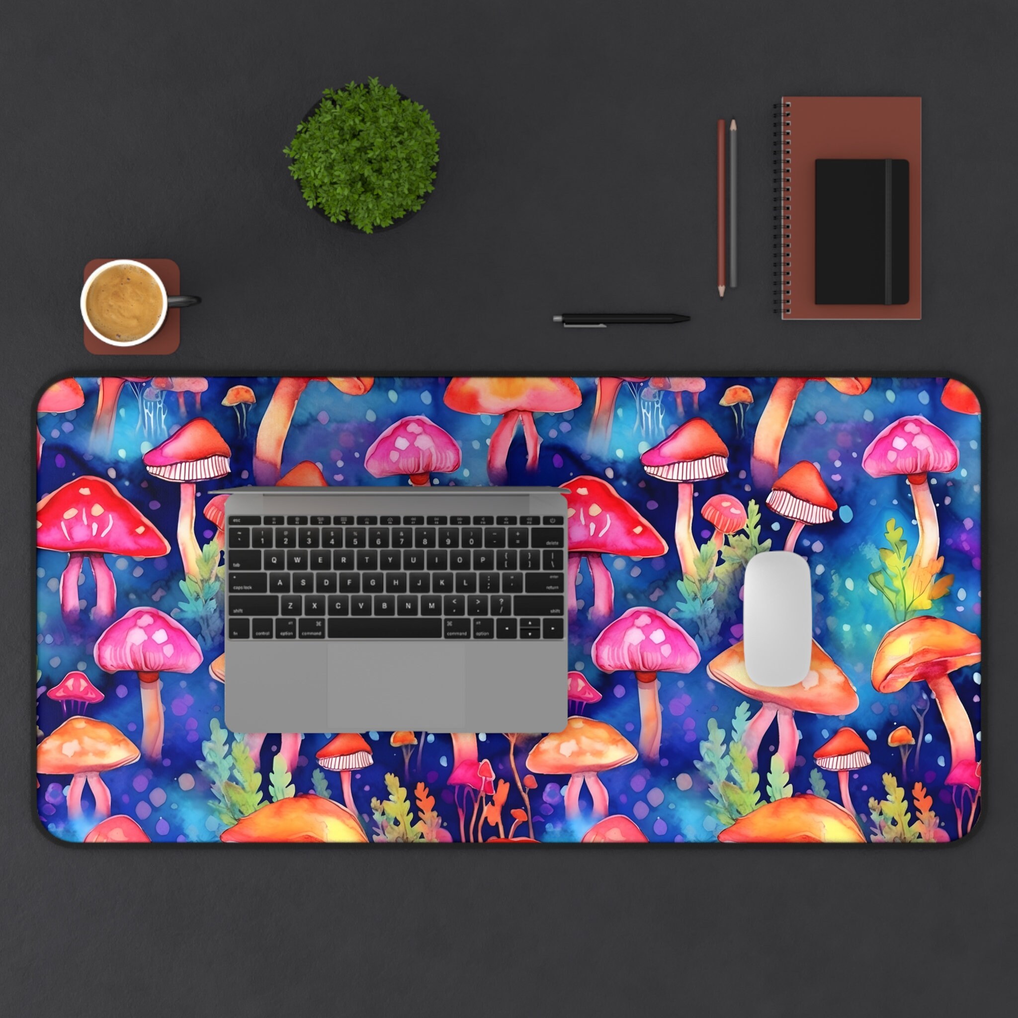 Mushroom Desk Mat, Gaming Desk Mat, Cute Desk Mat, Desk Mat Aesthetic ...