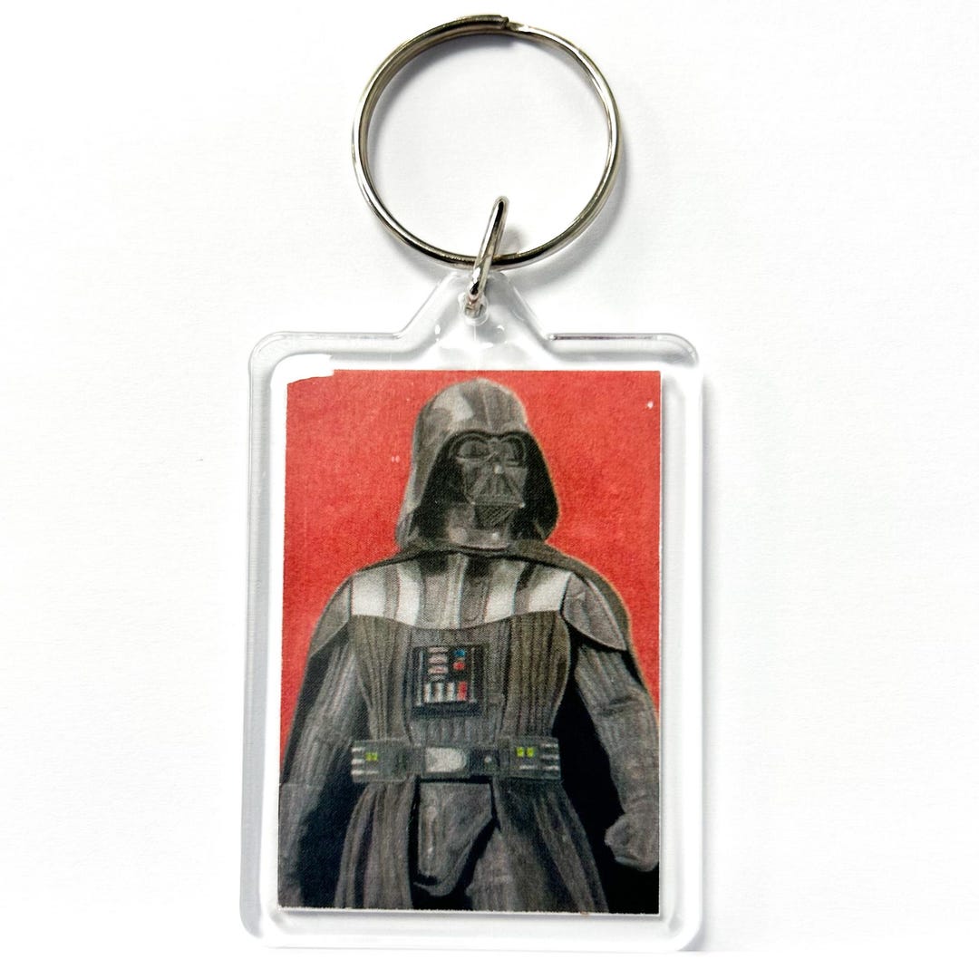 Darth Vader (star Wars Return of the Jedi, 1983) Hand Drawn Keyring - Etsy