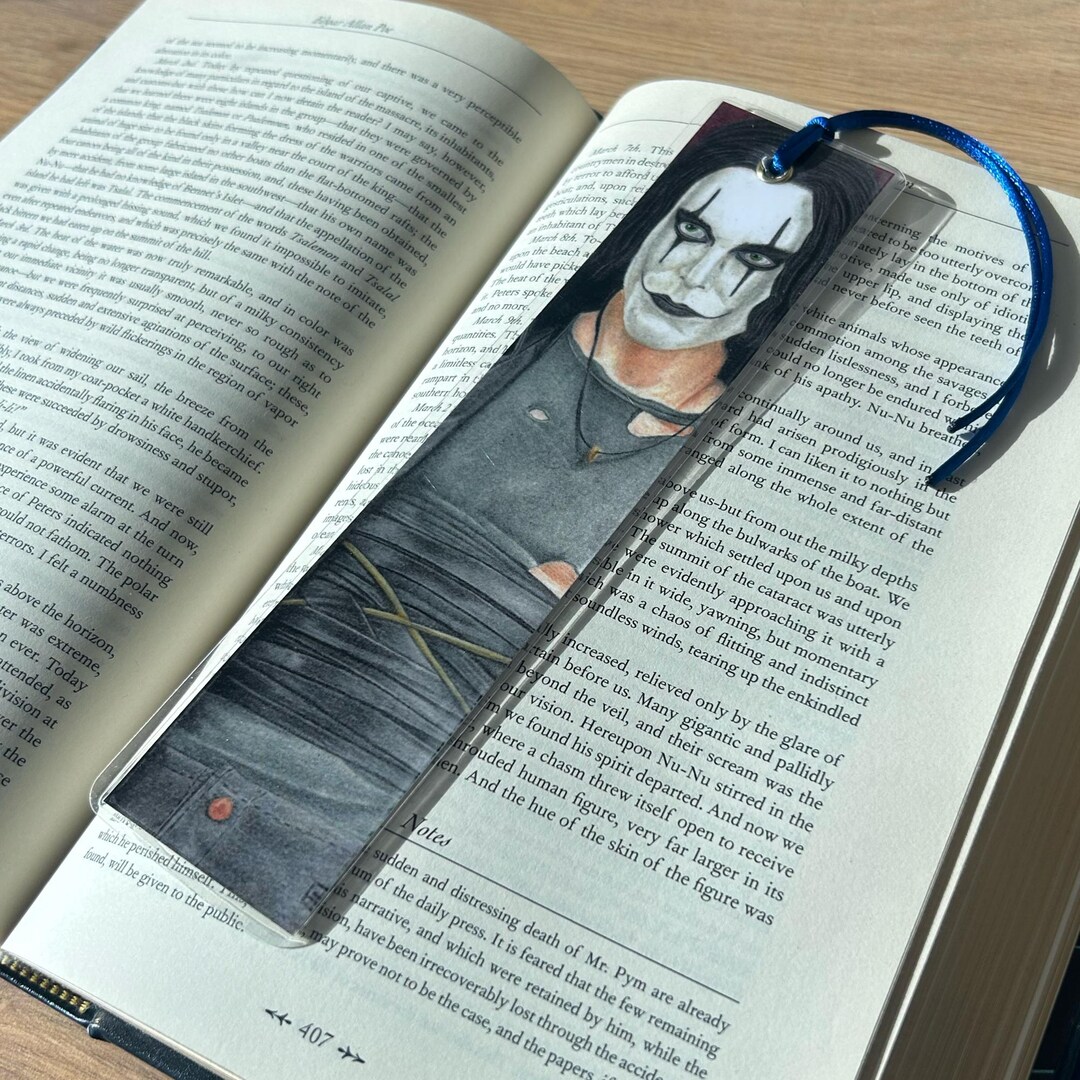 The Crow Hand Drawn Bookmark - Etsy