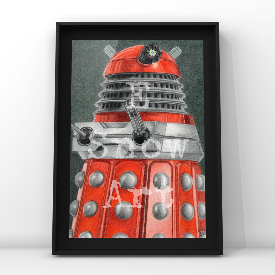 Paradigm Dalek Hand Drawn Wall Art Print - Etsy