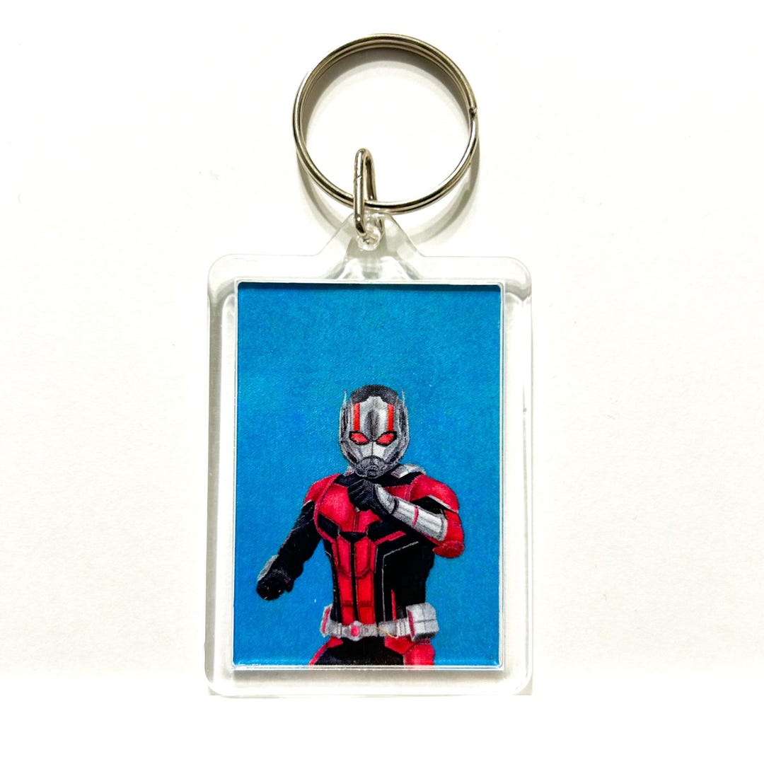 Ant Man (ant Man and the Wasp, 2018) Hand Drawn Keyring - Etsy